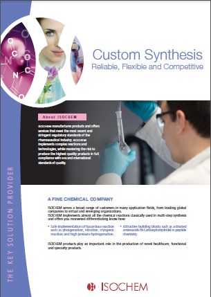 Custom Synthesis - Reliable, Flexible and Competitive | Pharmaceutical ...