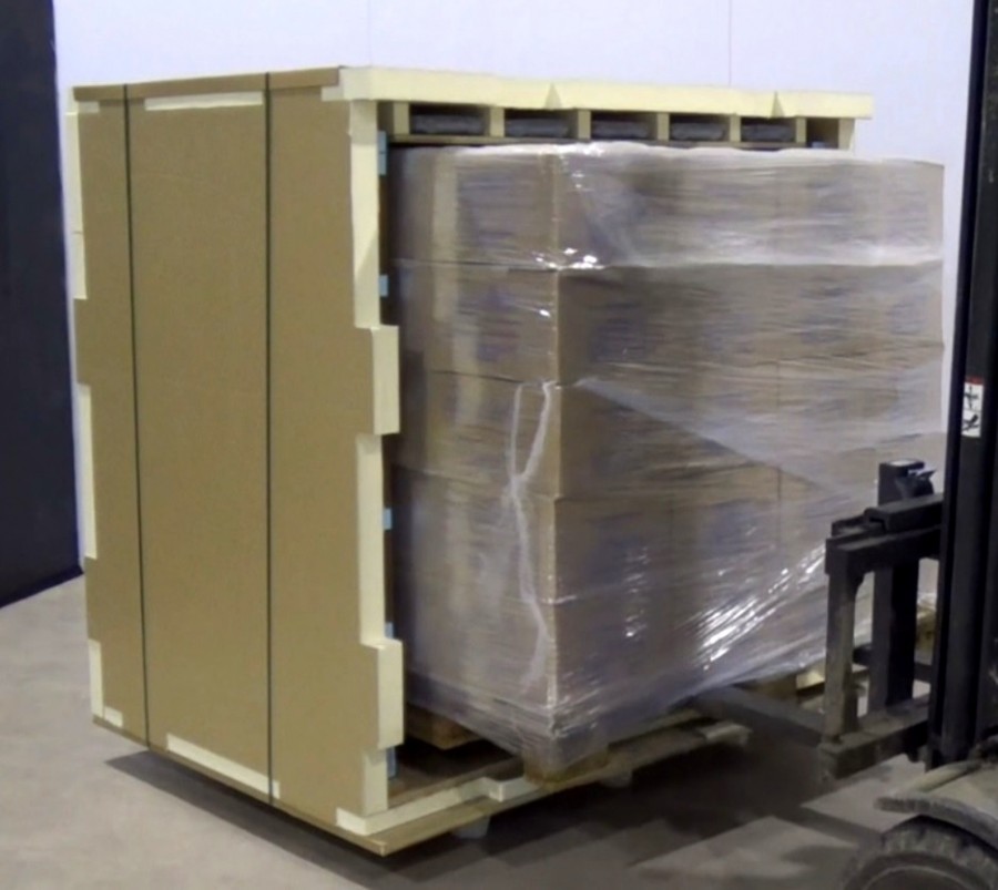 Flat-pack XXL pallet shipper