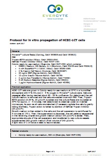 In vitro propagation of HCEC-1CT cells - Protocol | Pharmaceutical Networking