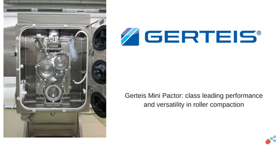 Gerteis showcases latest Mini-Pactor® at ACHEMA Frankfurt ...