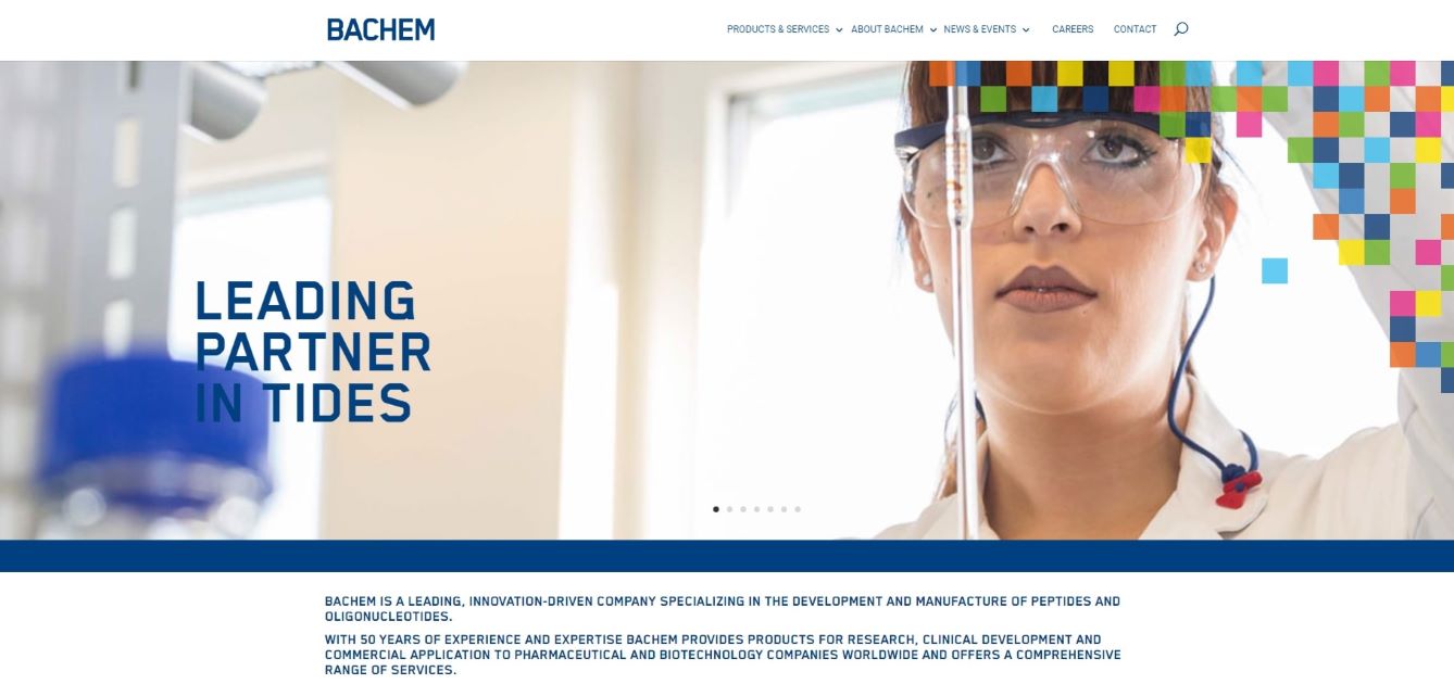 Bachem’s new website goes live