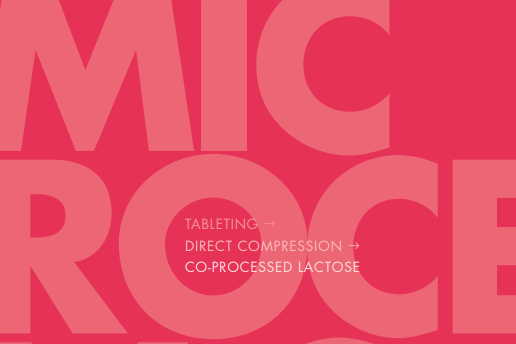 Co-processed lactose grades for direct compression - MicroceLac® 100