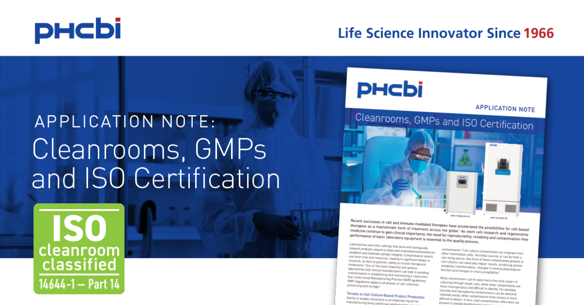 PHCbi Cleanroom classification