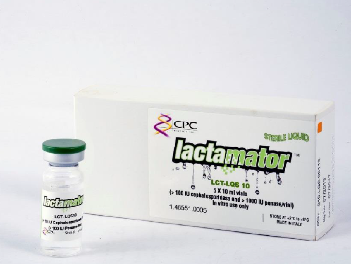 CPC Lactamator™ solution for inactivating beta-lactam antibiotics