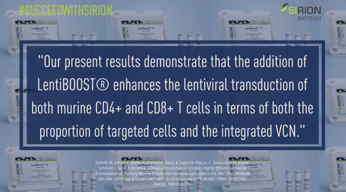 Succeed with Sirion - Transduction Enhancer