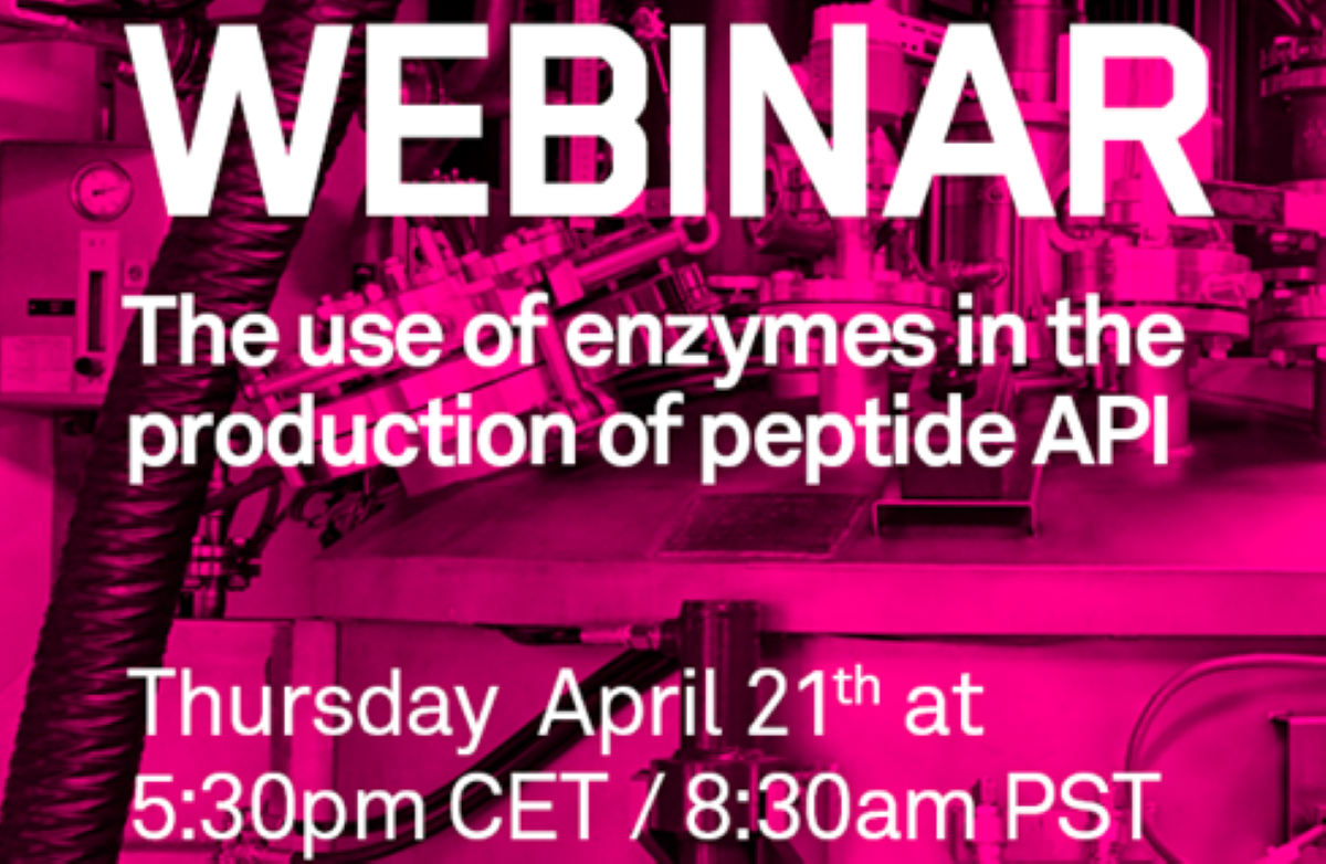 Bachem webinar - peptiligase enzymes for greener peptide API production