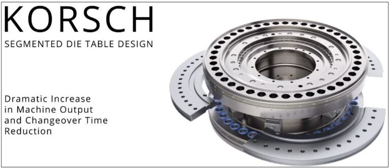 KORSCH XT 600 & X 5 - Segmented Die Table
