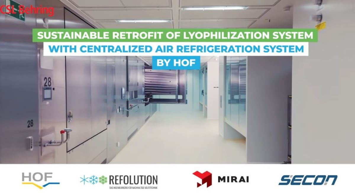 CSL Behring - Freeze-Dryer with sustainable refrigeration technology