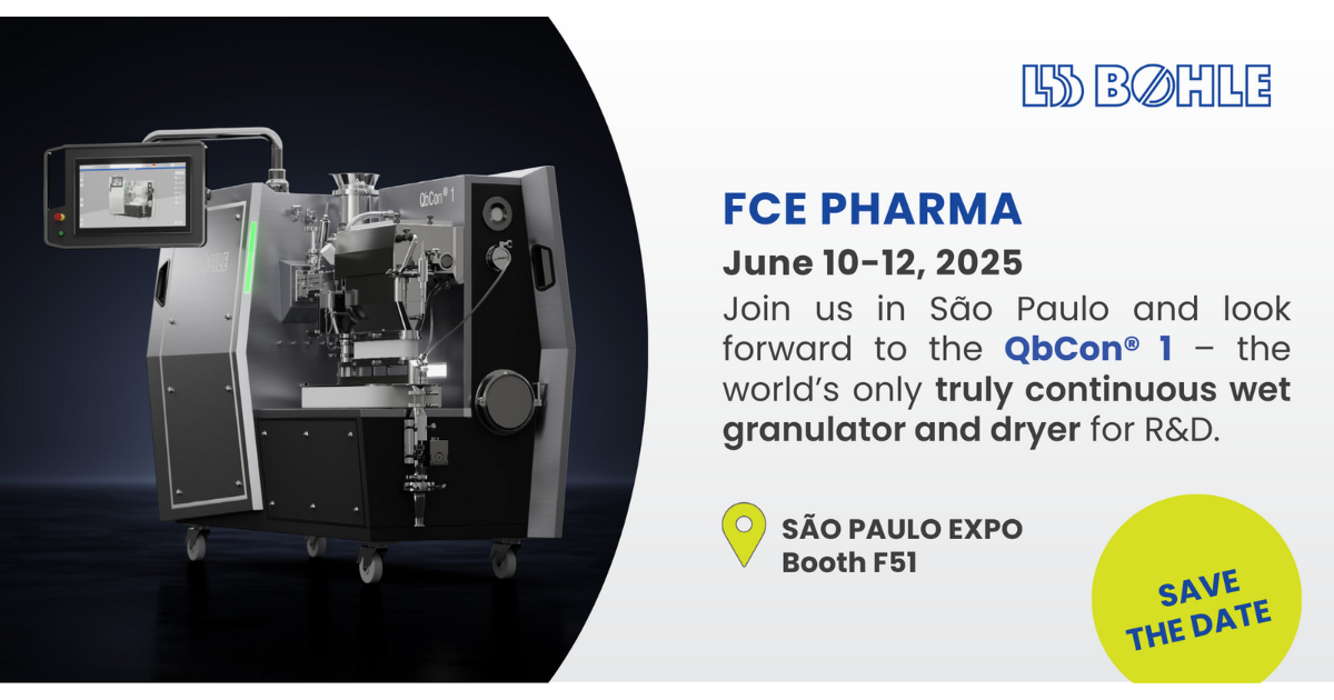 L.B. Bohle Presents QbCon® 1 at FCE Pharma 2025