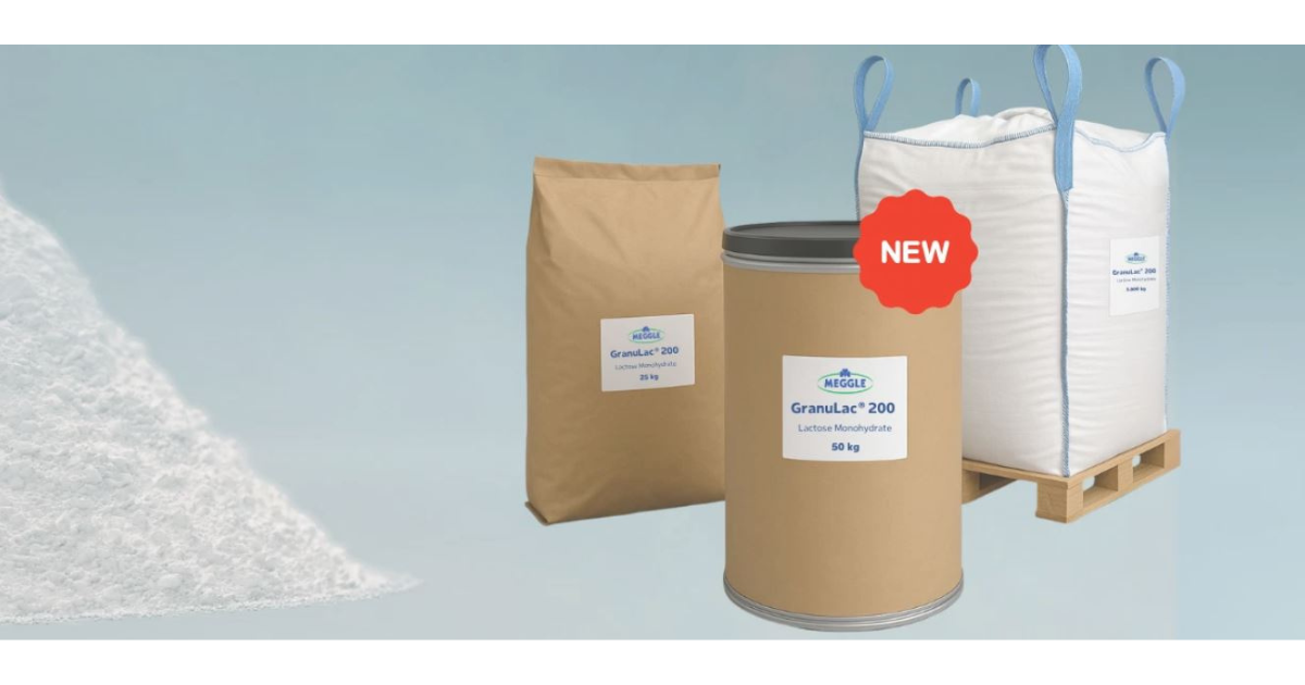 GranuLac® 200 now available in fiber drums